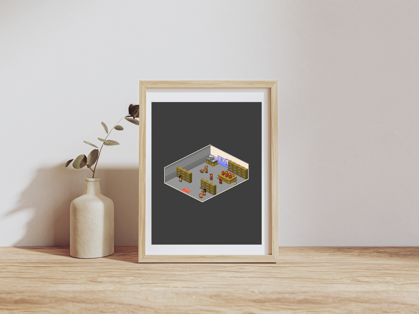 Isometric Prof Oak Lab Print – pixeladdy